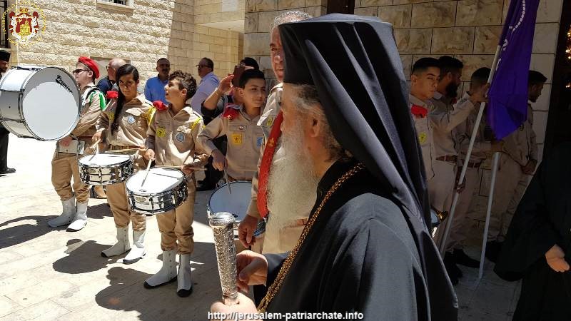 HIS BEATITUDE THE PATRIARCH OF JERUSALEM CELEBRATES THE DIVINE LITURGY ...