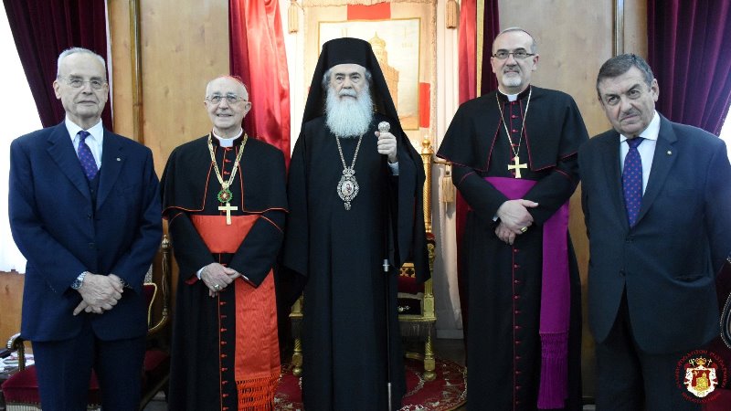 VISIT OF CARDINAL FERNANDO FILONI THE GRAND MASTER OF THE EQUESTRIAN ...